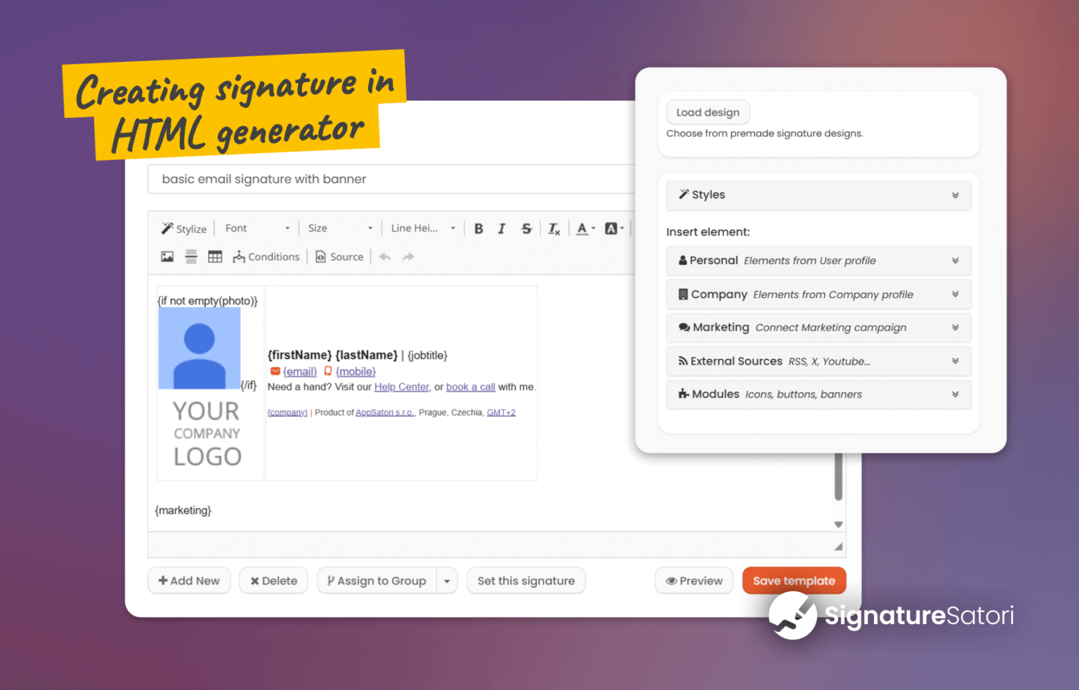 A Beginner's Guide to the HTML Email Signature Generator | SignatureSatori