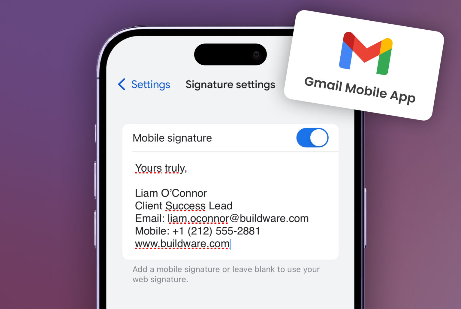 How to set up a Gmail mobile signature on Android & iPhone ...