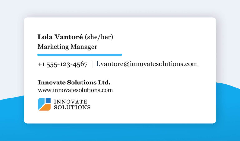 Examples of Pronouns in Email Signature: Visual & Placement Tips ...