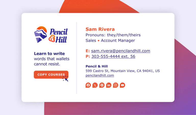 Examples of Pronouns in Email Signature: Visual & Placement Tips ...