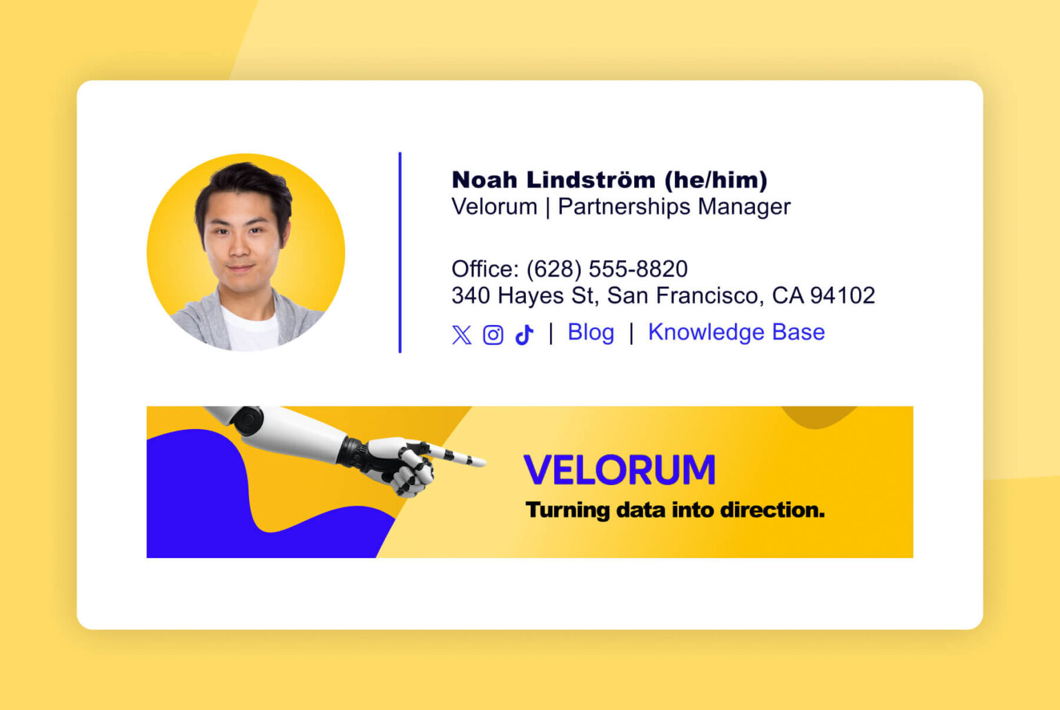 Examples of Pronouns in Email Signature: Visual & Placement Tips ...